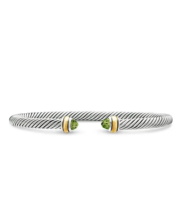 David Yurman Classic Cable Bracelet With - Peridot