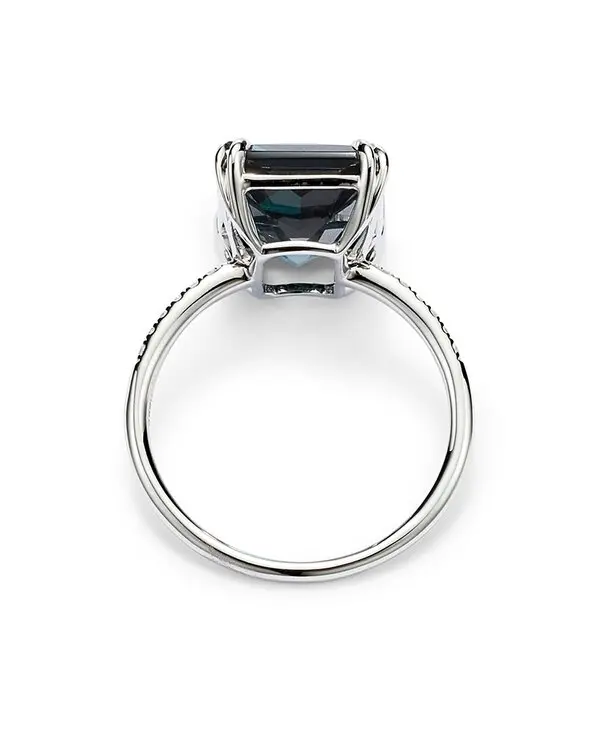 Bloomingdale'S London Blue Topaz And Diamond Statement Ring