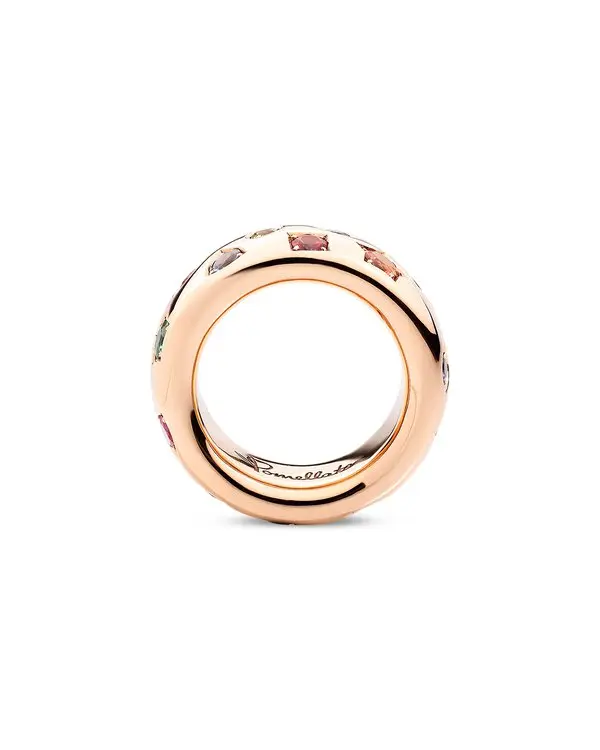Pomellato 18k Rose Classic Iconica Multi-gemstone Band