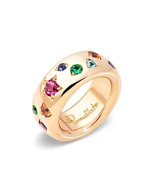 Pomellato 18k Rose Classic Iconica Multi-gemstone Band