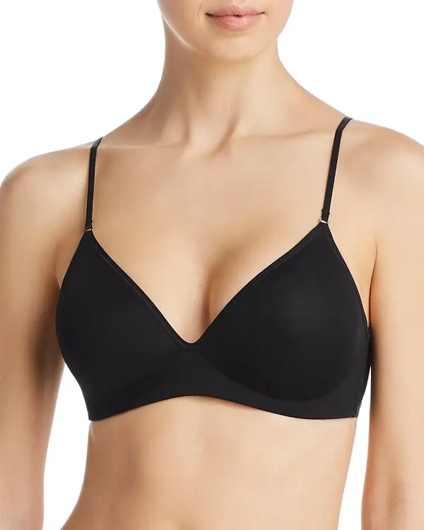 ON GOSSAMER Next To Nothing Microfiber Wireless T-shirt Bra - Black