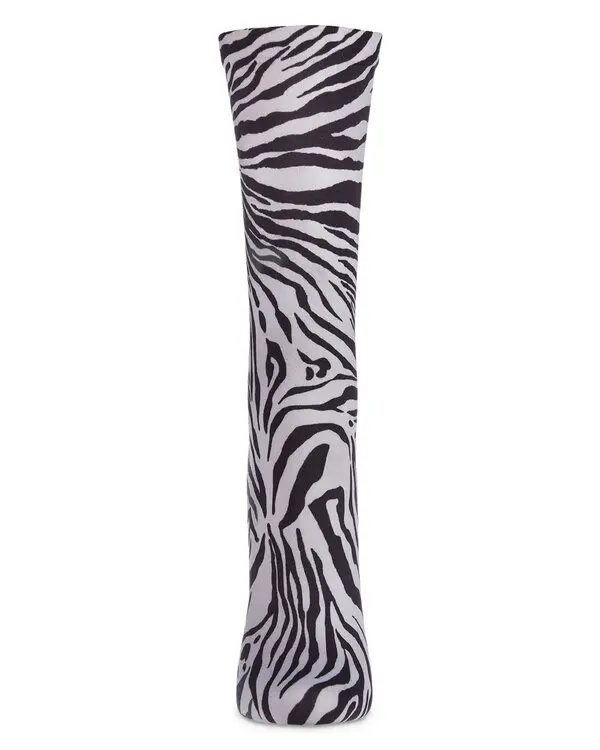 Natori Zebra Print Crew Socks