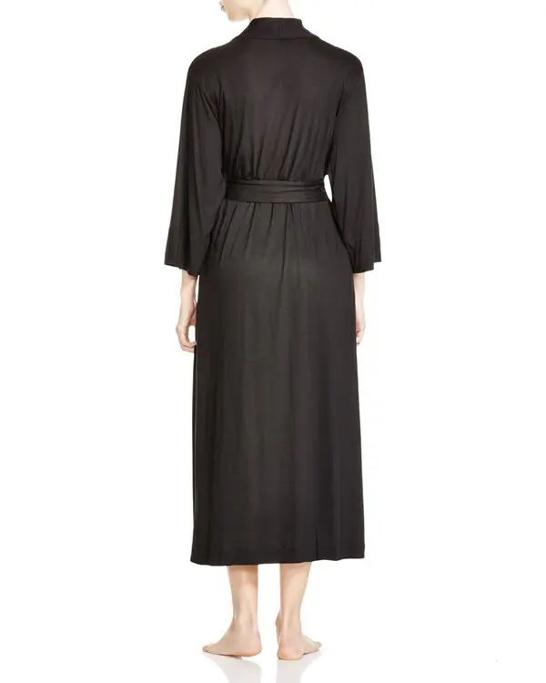 Natori Shangri La Knit Robe - Black