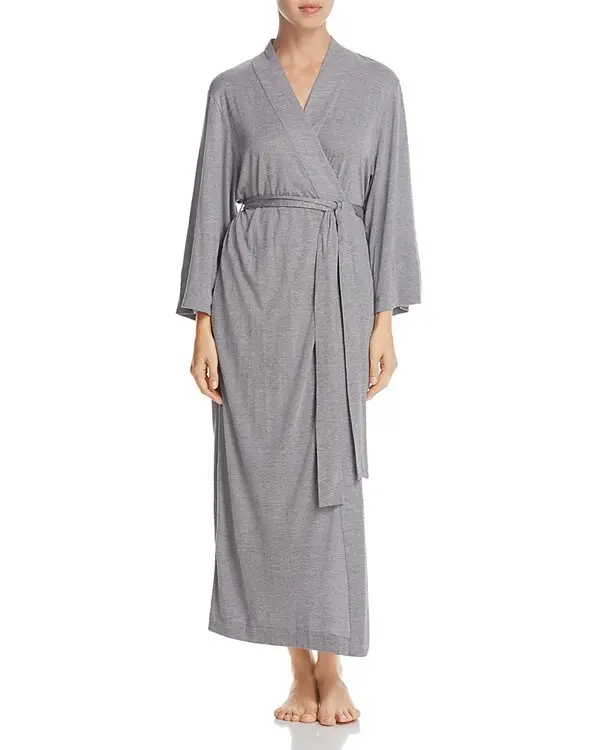 Natori Shangri La Knit Robe - Heather Gray