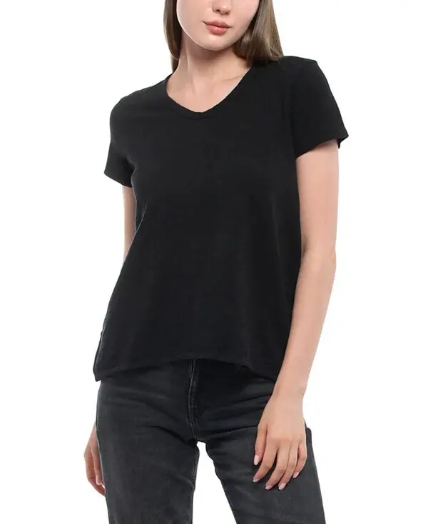 Wilt High/low Shrunken Boyfriend Tee - Black