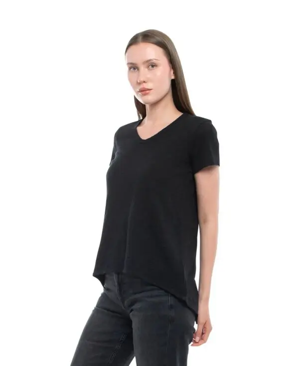 Wilt High/low Shrunken Boyfriend Tee - Black