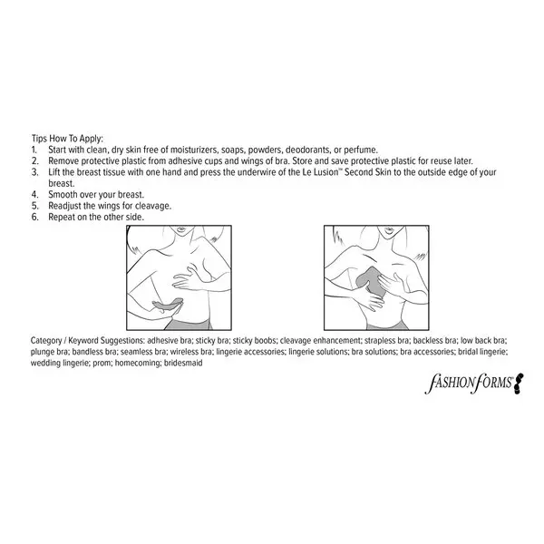 Fashion Forms Le Lusion Second Skin Adhesive Push-up Bra