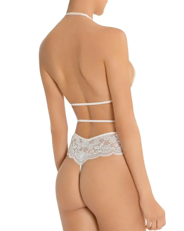 IN BLOOM BY JONQUIL Lace Teddy - Ivory/pale Blue