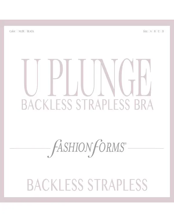 Fashion Forms Backless U-plunge Strapless Bra