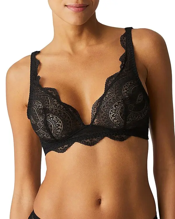 Simone Perele Karma Wirefree Triangle Lace Bra - Black