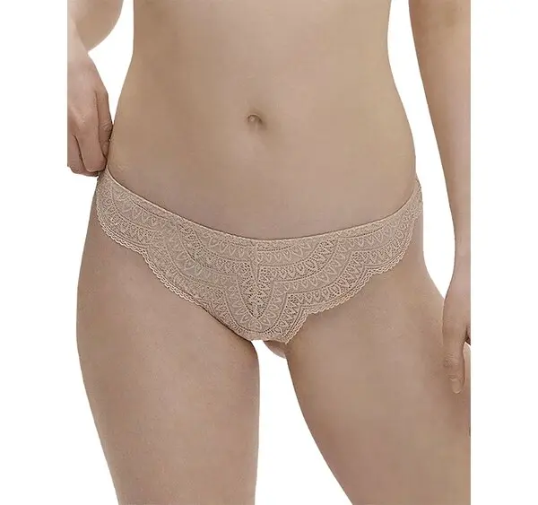 Simone Perele Karma Lace Tanga Panty - Peau Rose