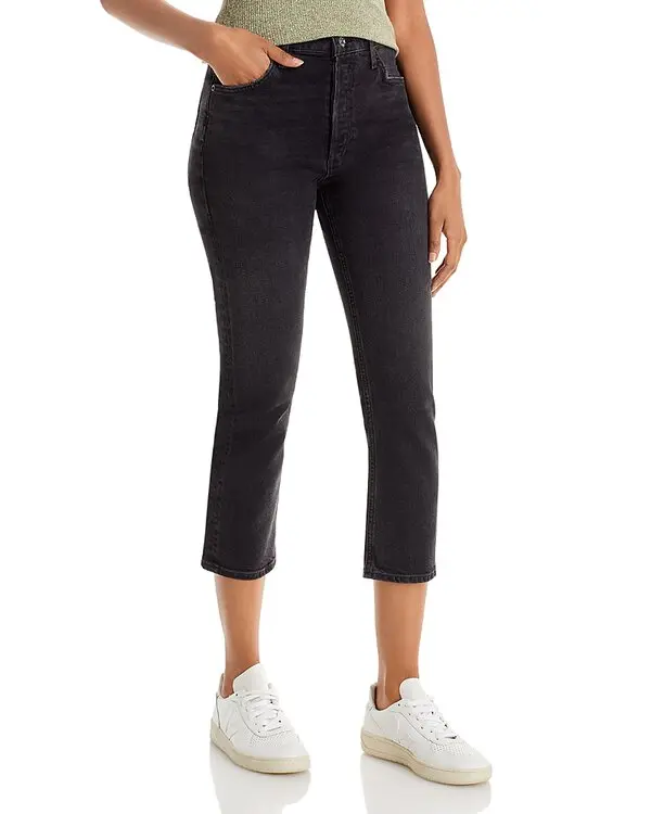 AGOLDE Riley High-rise Cropped Straight Jeans