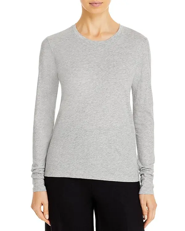 Vince Essential Crewneck Top - Grey