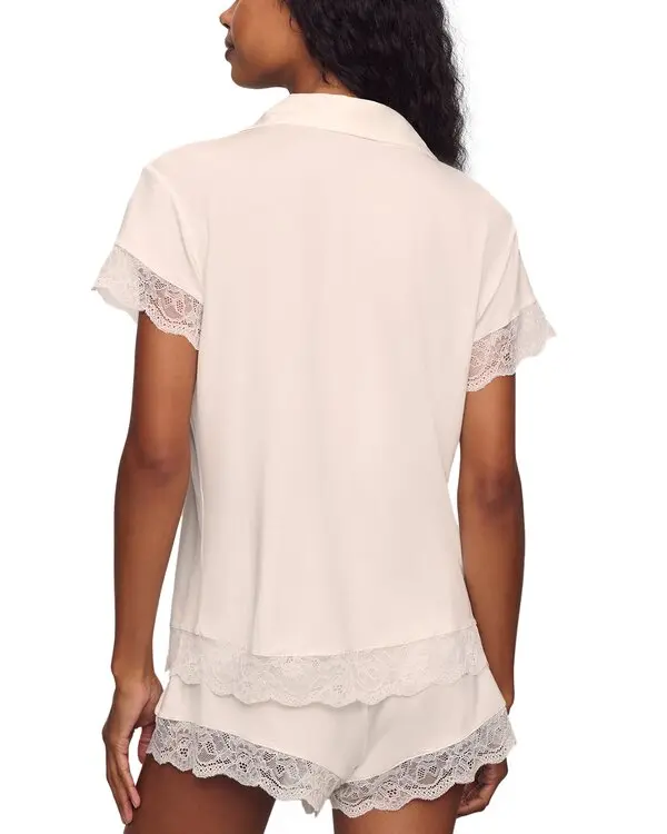 Eberjey Malou Lace Short Pj Set - Ivory