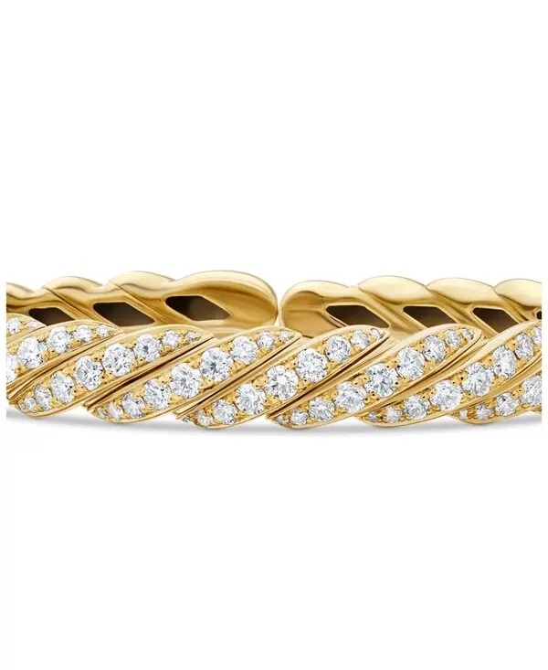 David Yurman 18k Yellow Paveflex Diamond Bracelet