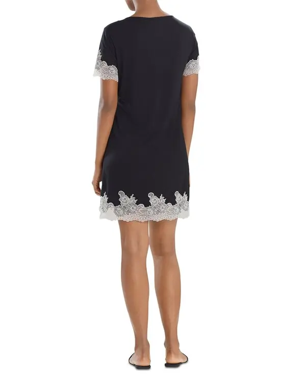 Natori Shangri-la Sleep Shirt - Black/cocoon