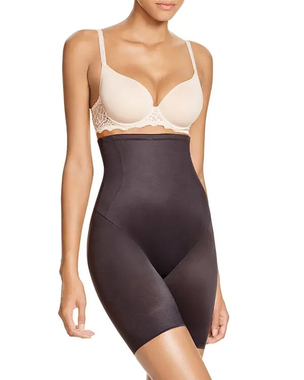 TC FINE INTIMATES Back Magic High-waist Thigh Slimmer Shorts - Black