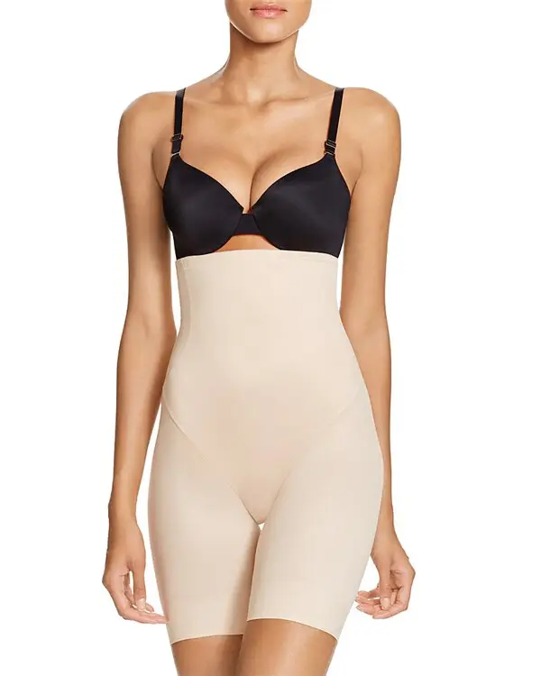 TC FINE INTIMATES Back Magic High-waist Thigh Slimmer Shorts - Warm Beige