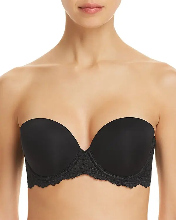 ON GOSSAMER Beautifully Basic Strapless Multi-way Bra - Black