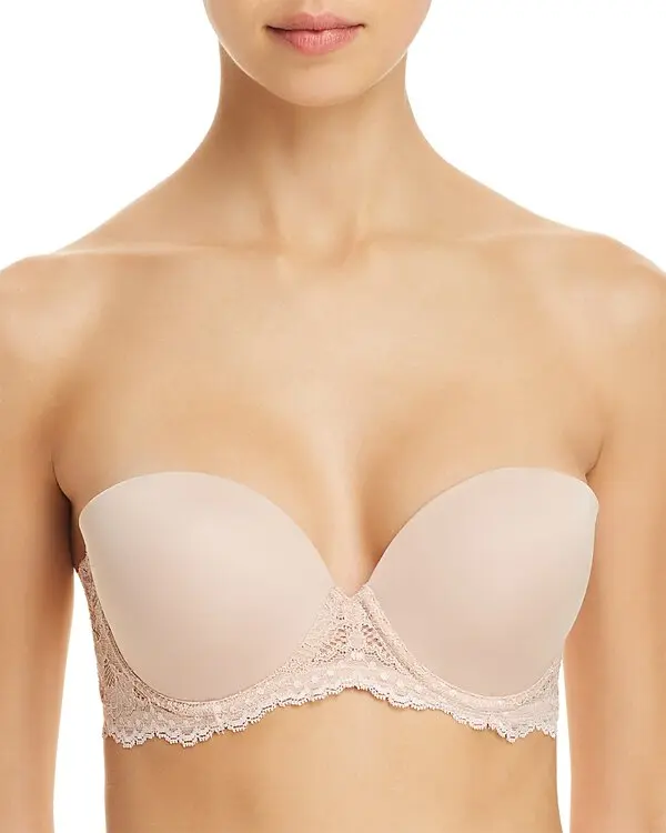 ON GOSSAMER Beautifully Basic Strapless Multi-way Bra - Champagne