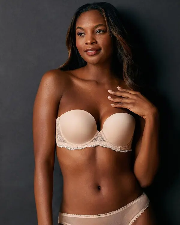 ON GOSSAMER Beautifully Basic Strapless Multi-way Bra - Champagne