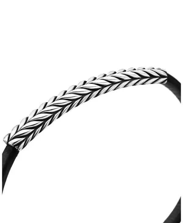 David Yurman Chevron Leather Bracelet