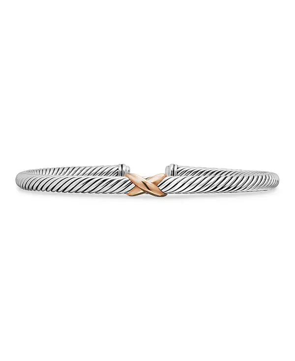 David Yurman X Station Bracelet - Rose Gold