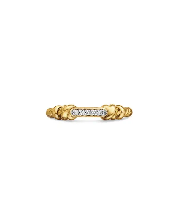 David Yurman Petite Helena Wrap Band Ring - Yellow Gold