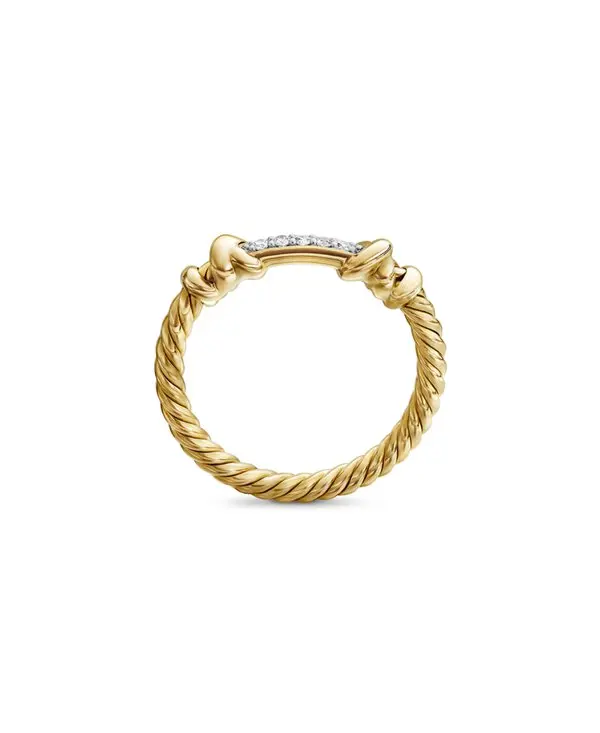 David Yurman Petite Helena Wrap Band Ring - Yellow Gold