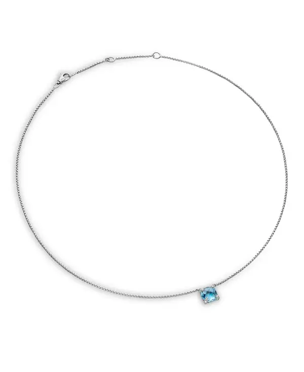 David Yurman Chatelaine Pendant Necklace - Blue