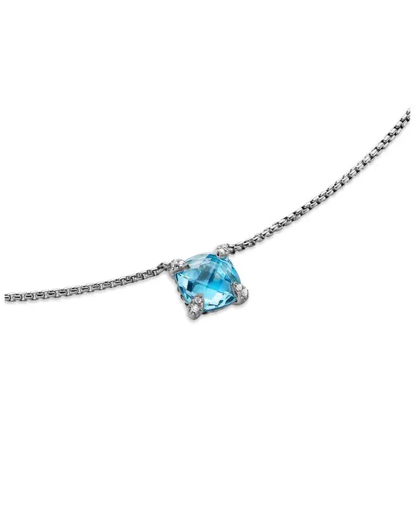 David Yurman Chatelaine Pendant Necklace - Blue