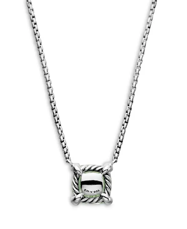 David Yurman Chatelaine Pendant Necklace With And Diamonds - Green