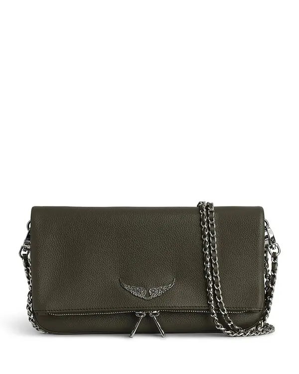 Zadig&Voltaire Rock Leather Shoulder Bag - Record