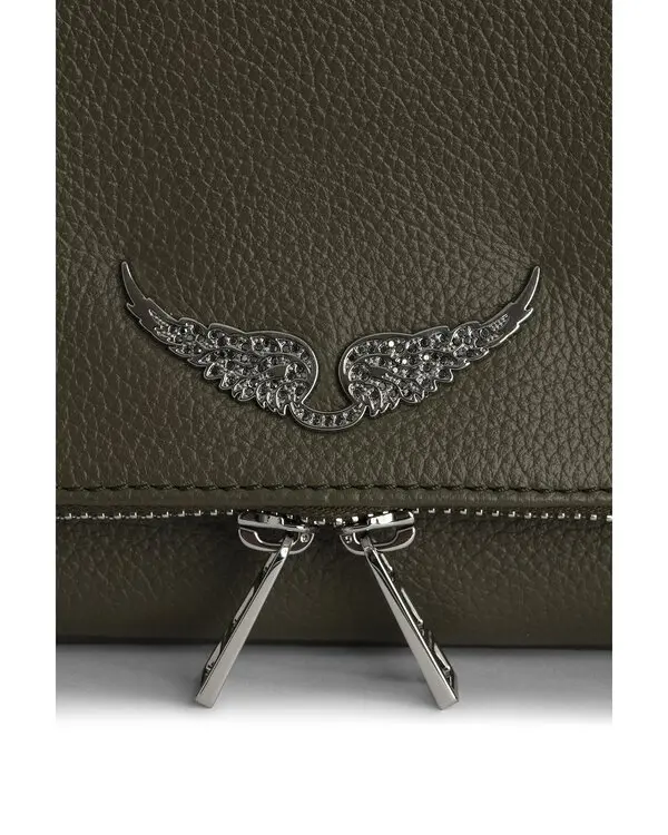 Zadig&Voltaire Rock Leather Shoulder Bag - Record