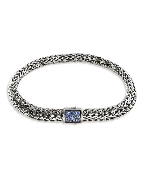 John Hardy Classic Chain Reversible Bracelet - Blue/silver