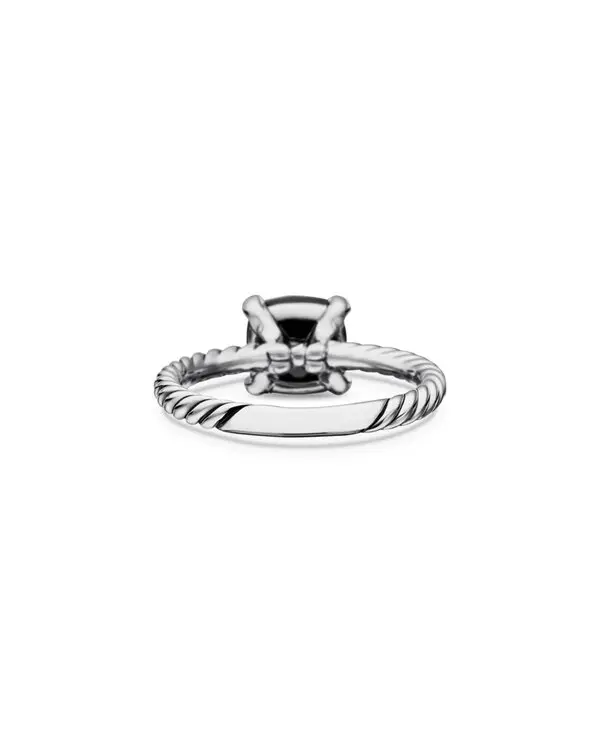 David Yurman Chatelaine Ring With And Diamonds - Black Onyx