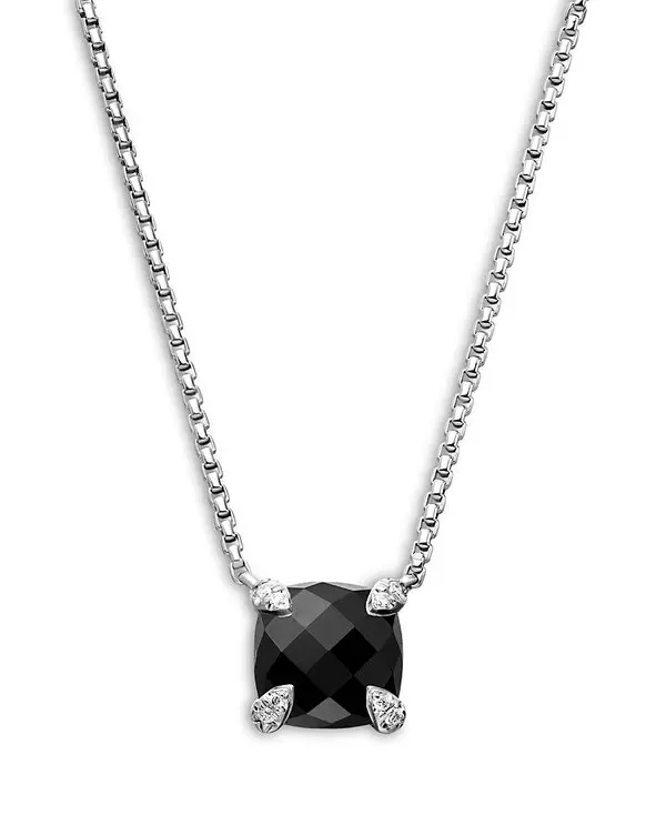 David Yurman Chatelaine Pendant Necklace - Black