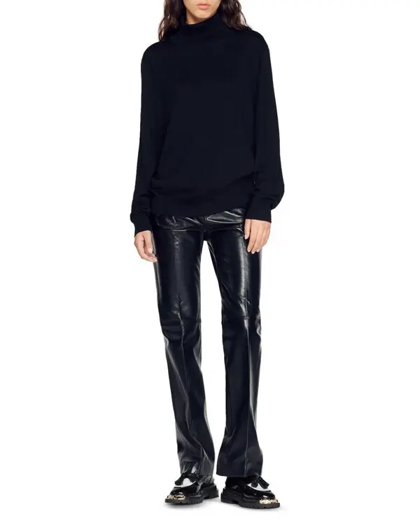 Sandro Slim Fit Turtleneck Sweater