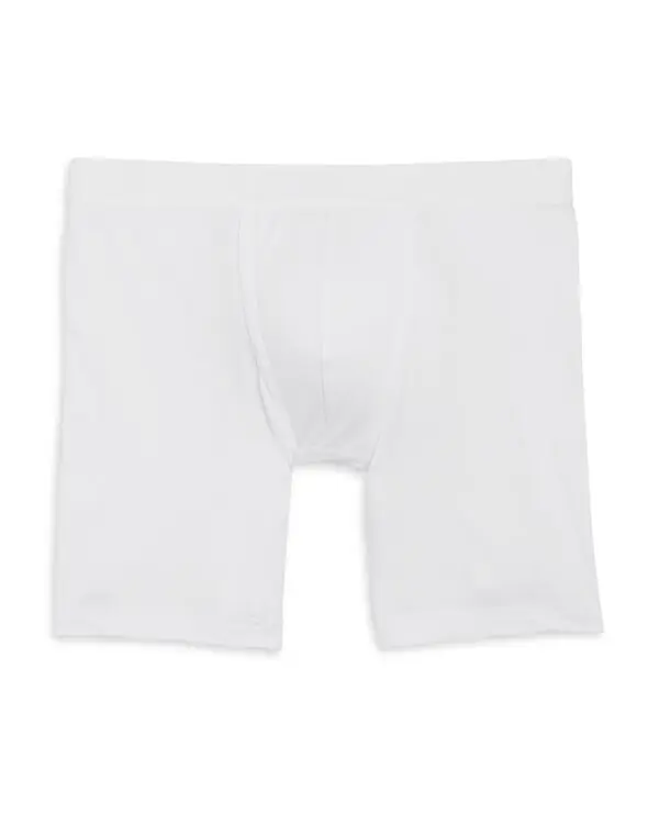 Hanro Cotton Essentials Long-leg Boxer Briefs - White