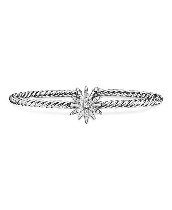 David Yurman Starburst Diamond Bracelet - Silver