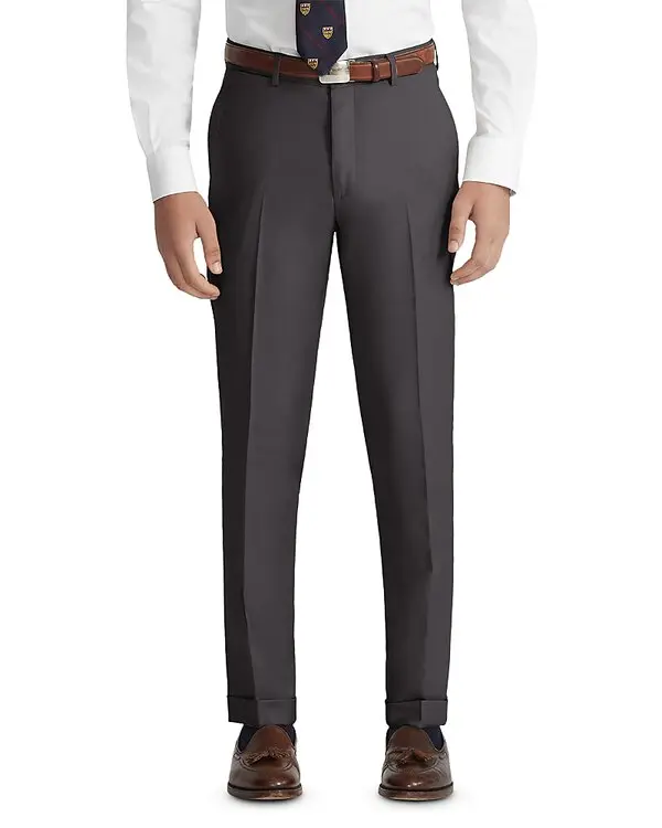 Polo Ralph Lauren Slim Fit Wool Twill Trousers - Med Grey