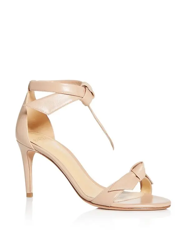 ALEXANDRE BIRMAN Clarita Ankle Tie High Heel Sandals - Nude