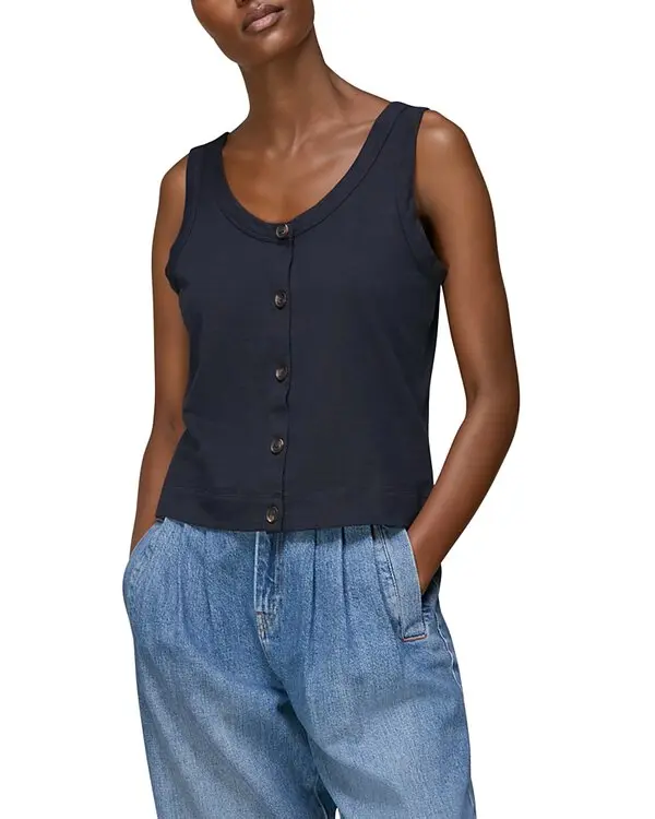 Whistles Reversible Button Tank Top