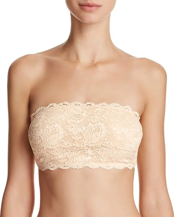 Cosabella Never Say Never Flirtie Lace Bandeau Bra - Blush