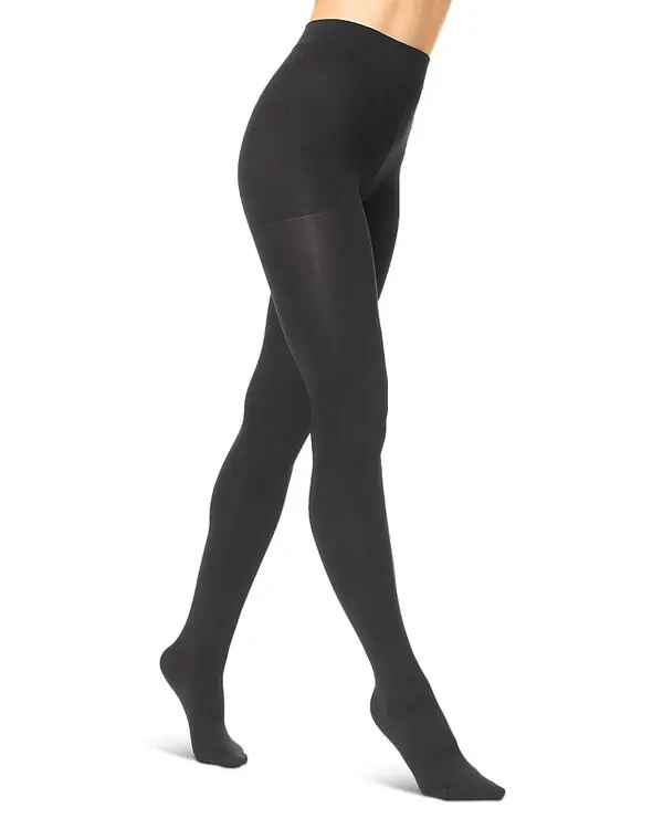 Hue Blackout Tights With Control Top - Black