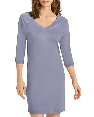 Hanro Pure Essence Three-quarter Sleeve Gown