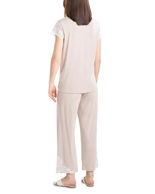 Natori Luxe Shangri-la Cropped Pj Set - Heather Cashmere