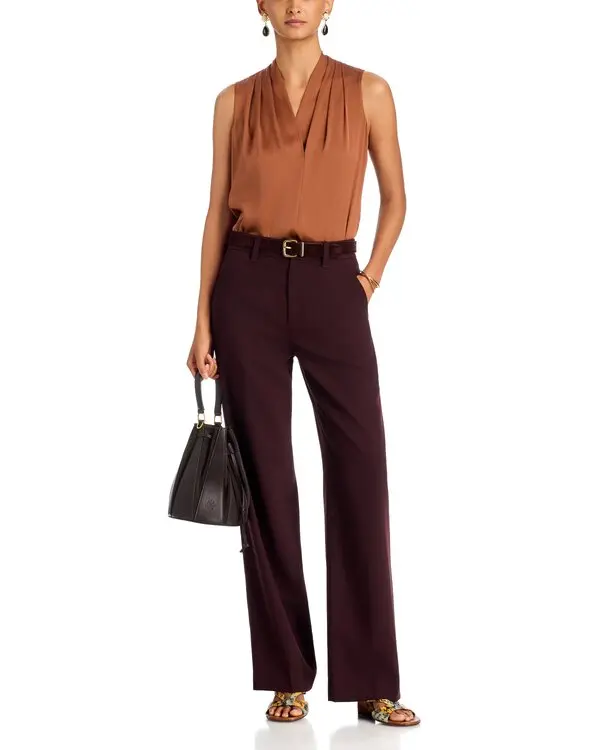 Kobi Halperin Mila Silk Blouse - Bourbon
