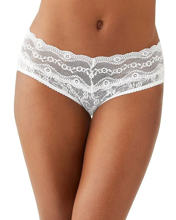 Wacoal B. Temptd Lace Kiss Hipster - White