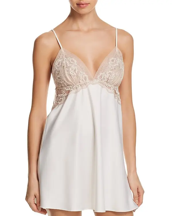 Flora Nikrooz Rosa Charmeuse Chemise - Ivory
